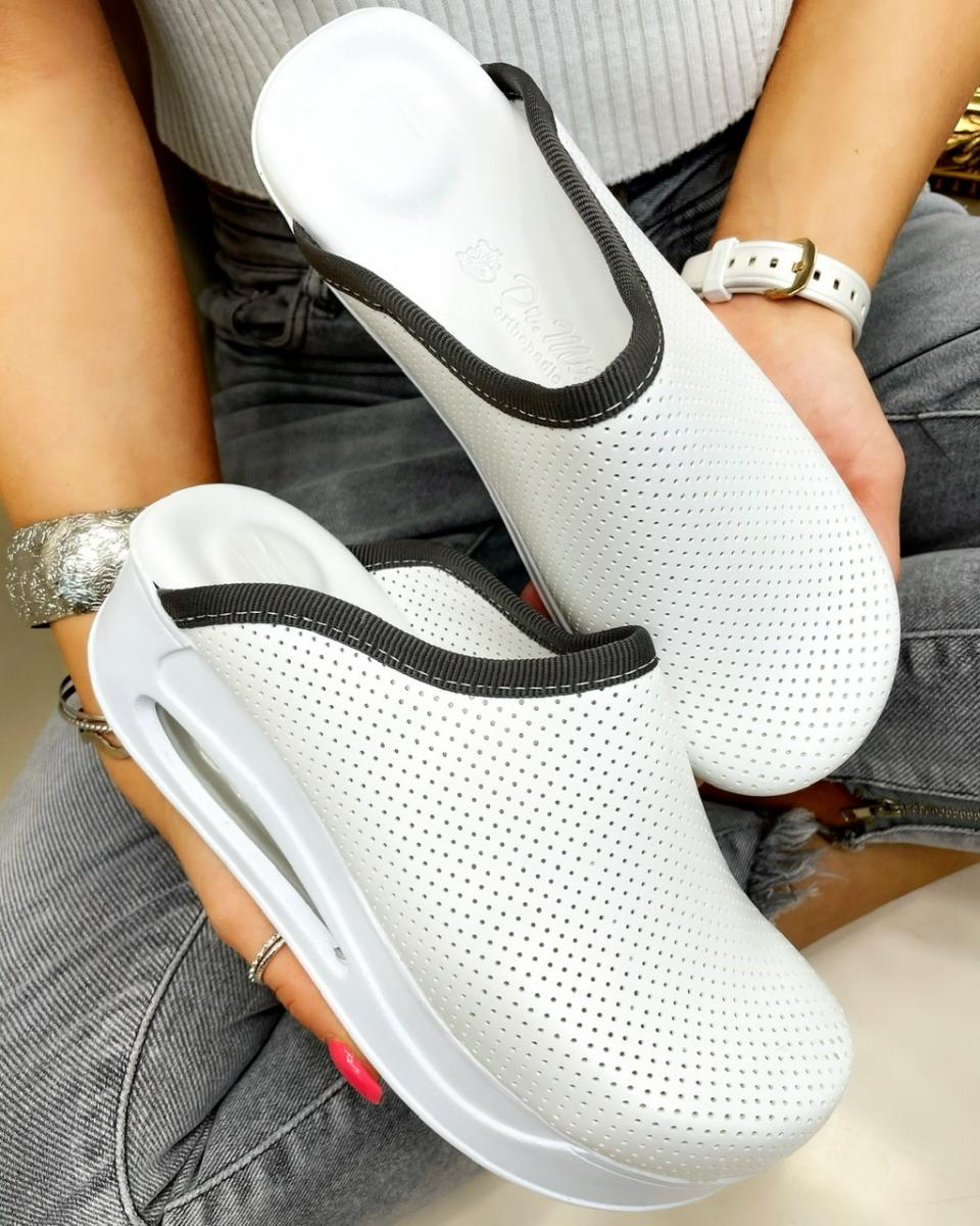 Ženske klompe sa dezenima AIRMAX - BELA - Hop Hop Shop: Ženska obuća i ...