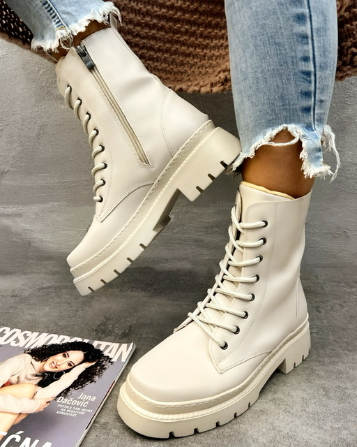 Kombat čizme sa nižom platformom - Ženska obuća HOP HOP SHOP: Ženske ...