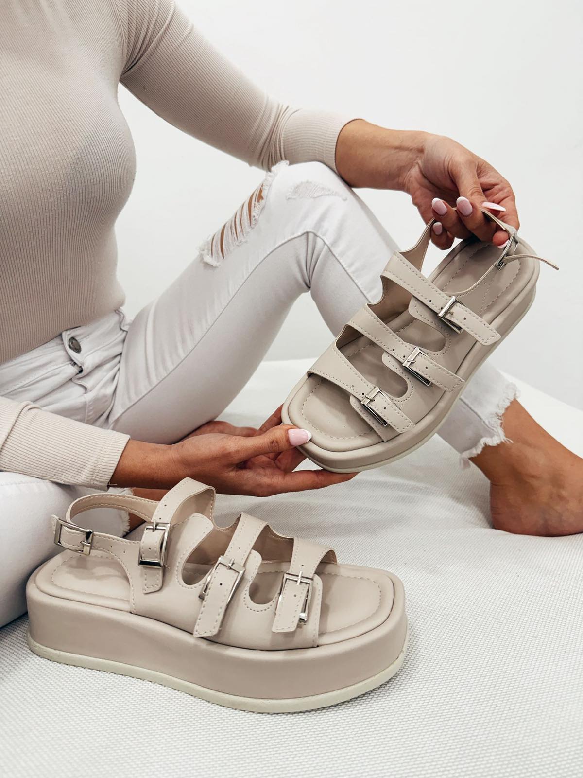 Sandale sa nižom platformom - Ženska obuća HOP HOP SHOP: Ženske cipele ...